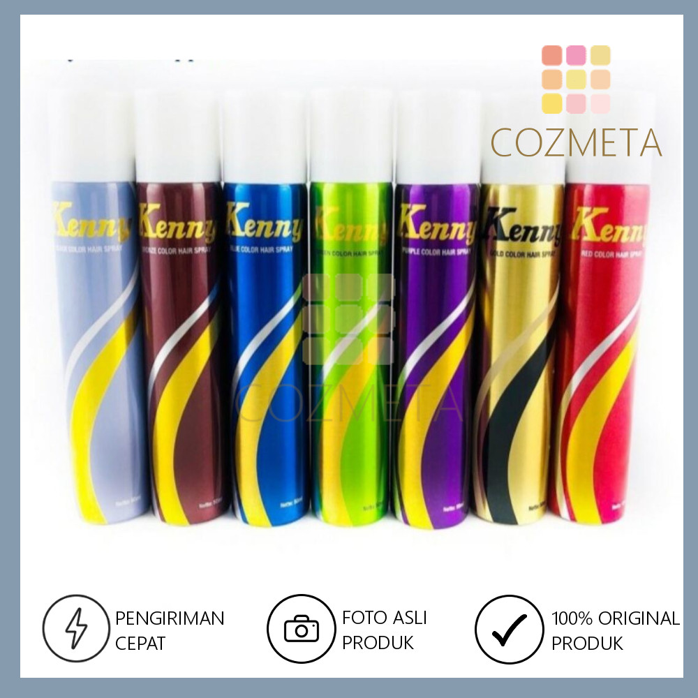Kenny Color Hair Spray Temporary Hairspray Rambut Warna 50ml | Lazada ...