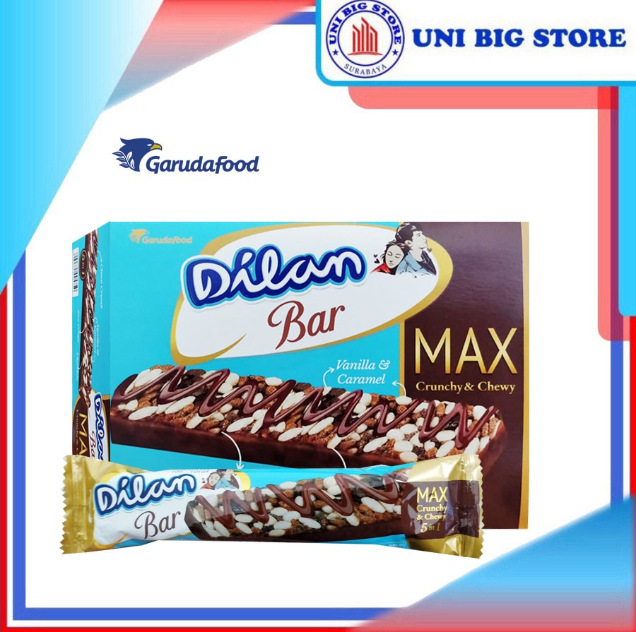 Dilan Bar Chocolate Wafer MAX Crunchy 5in1 24 gr x 12 pcs BOX Cokelat ...