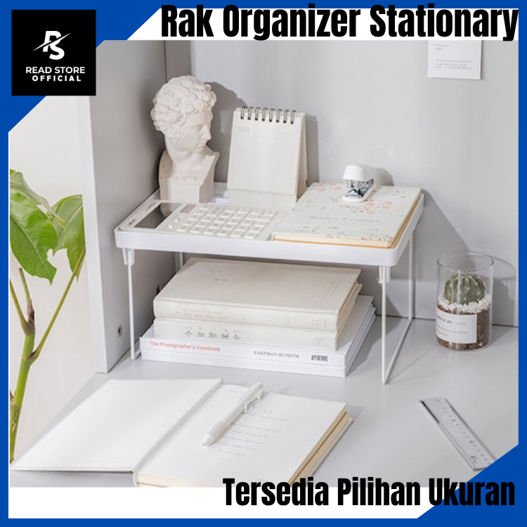 Rak Organizer Stationary Lipat Desktop Storage Rak Meja Stationery ...