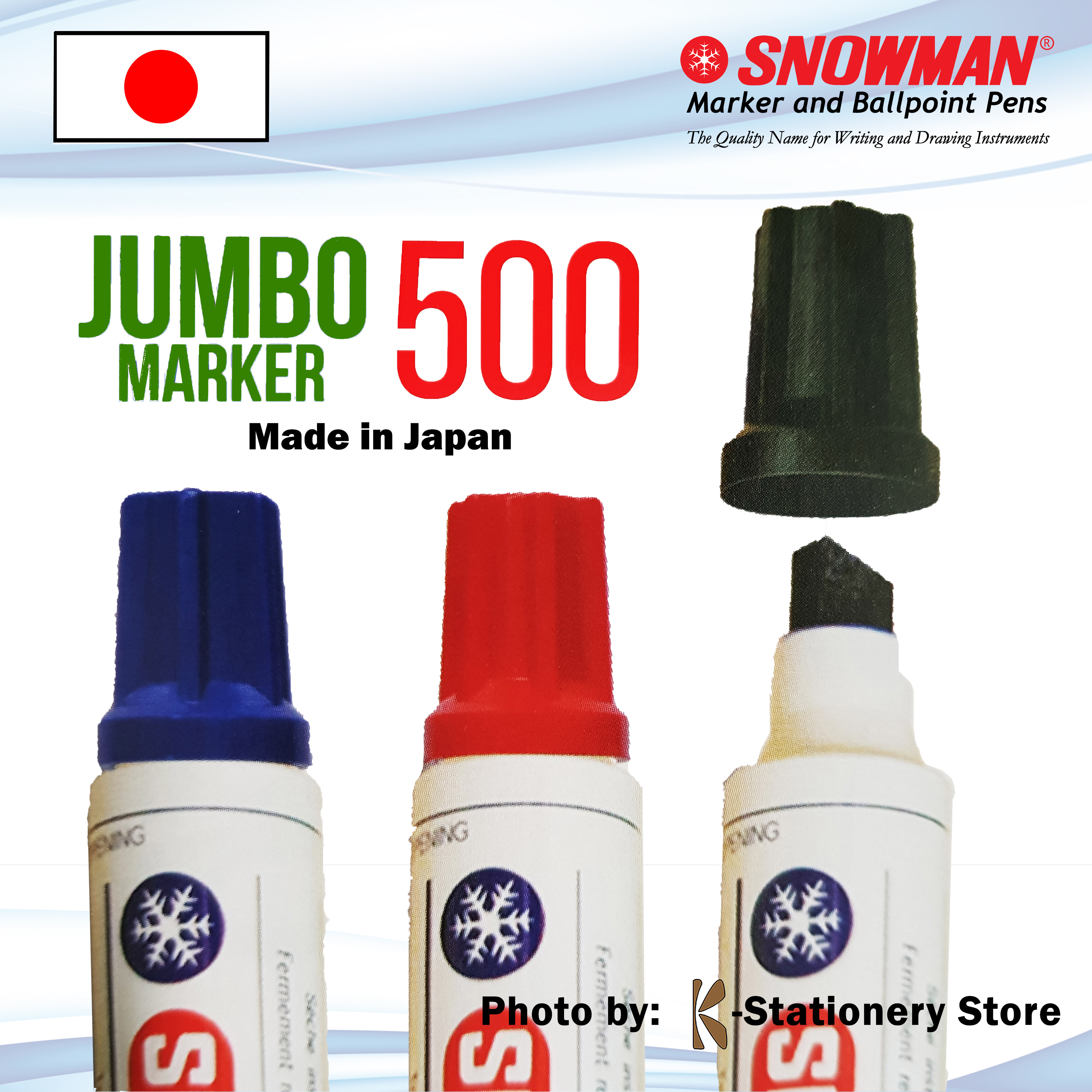 Spidol Permanent Snowman Original Jumbo Marker 450 or Jumbo Marker 500 ...