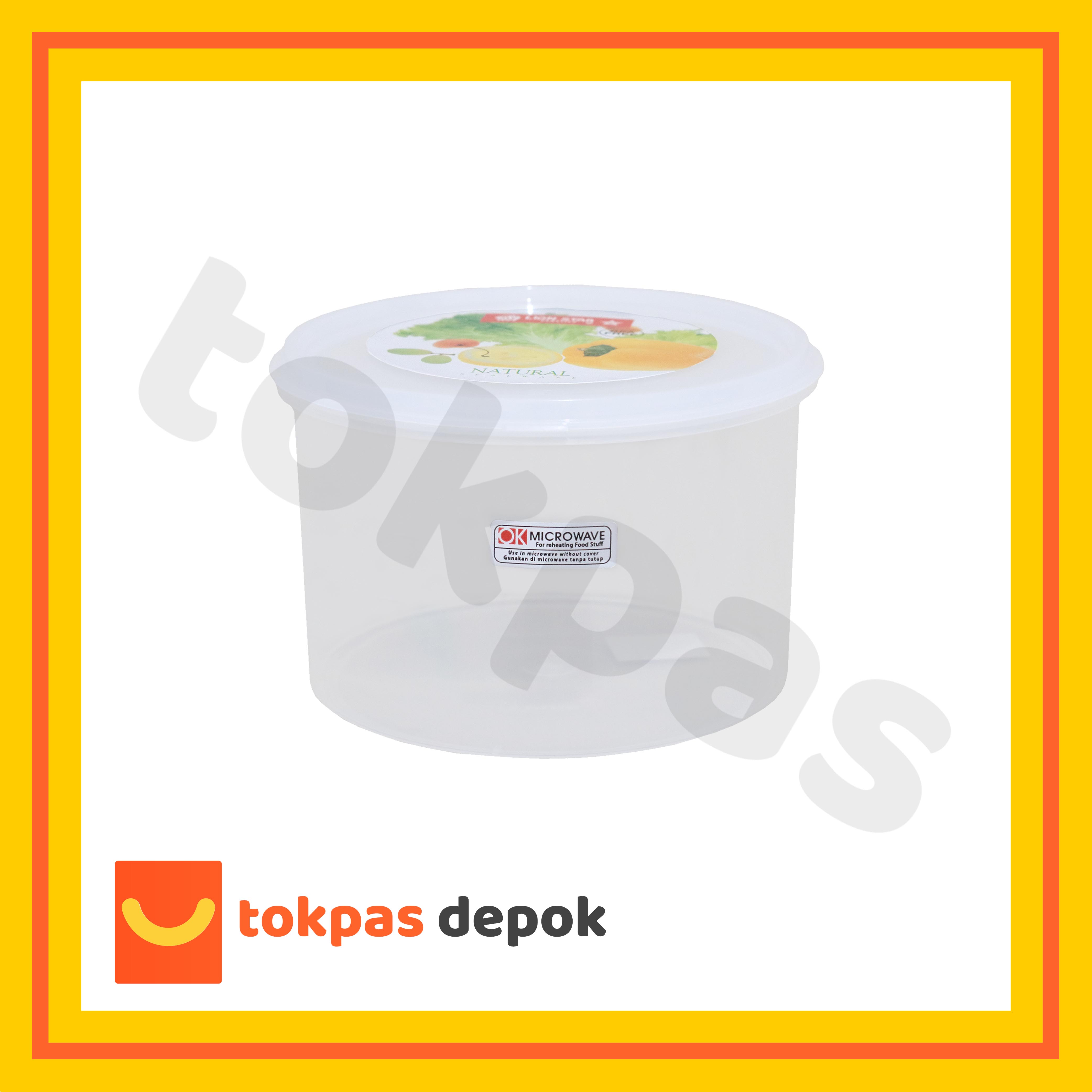 Toples Bulat 1,35 Liter Plastik Serbaguna P 4 Natural Sealware Lion ...