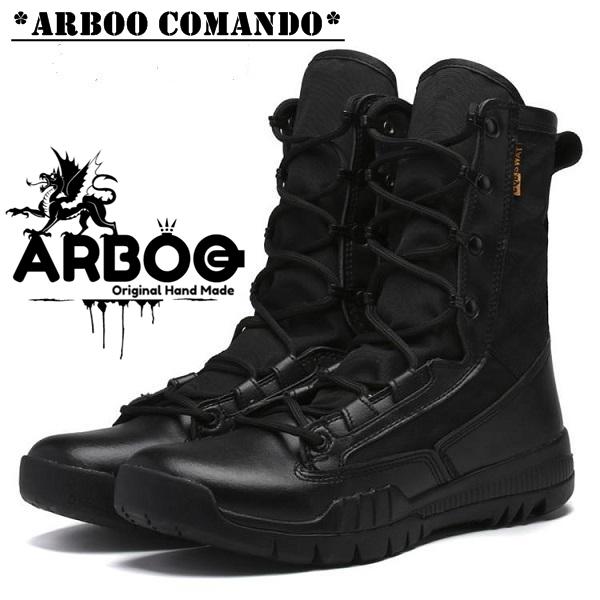 PROMO Sepatu Tentara Laki-laki Komando Tempur Desert Daki Gunung Luar ...