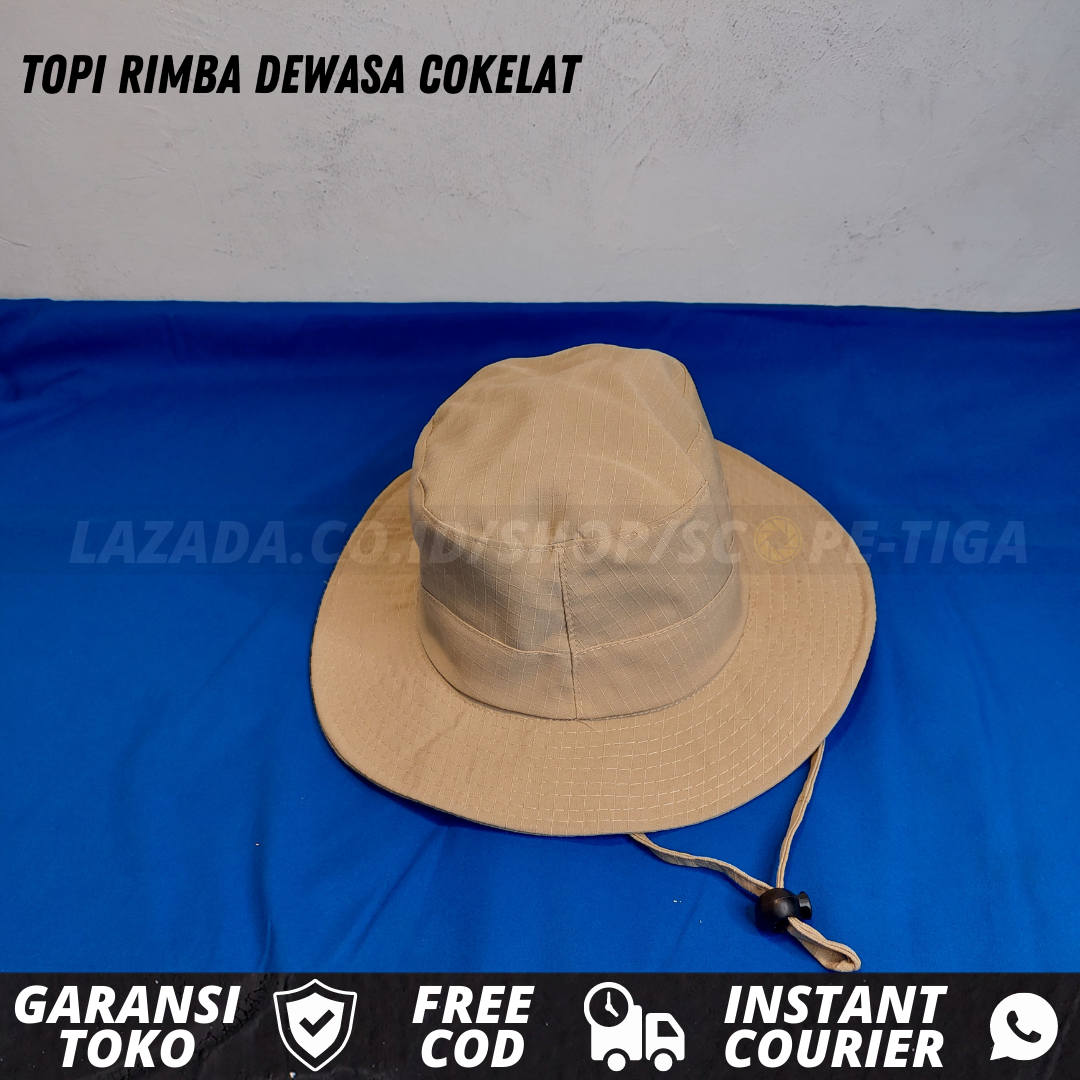 Topi Rimba Tali / Topi Gunung / Topi Hutan / Topi Lapangan Bahan ...