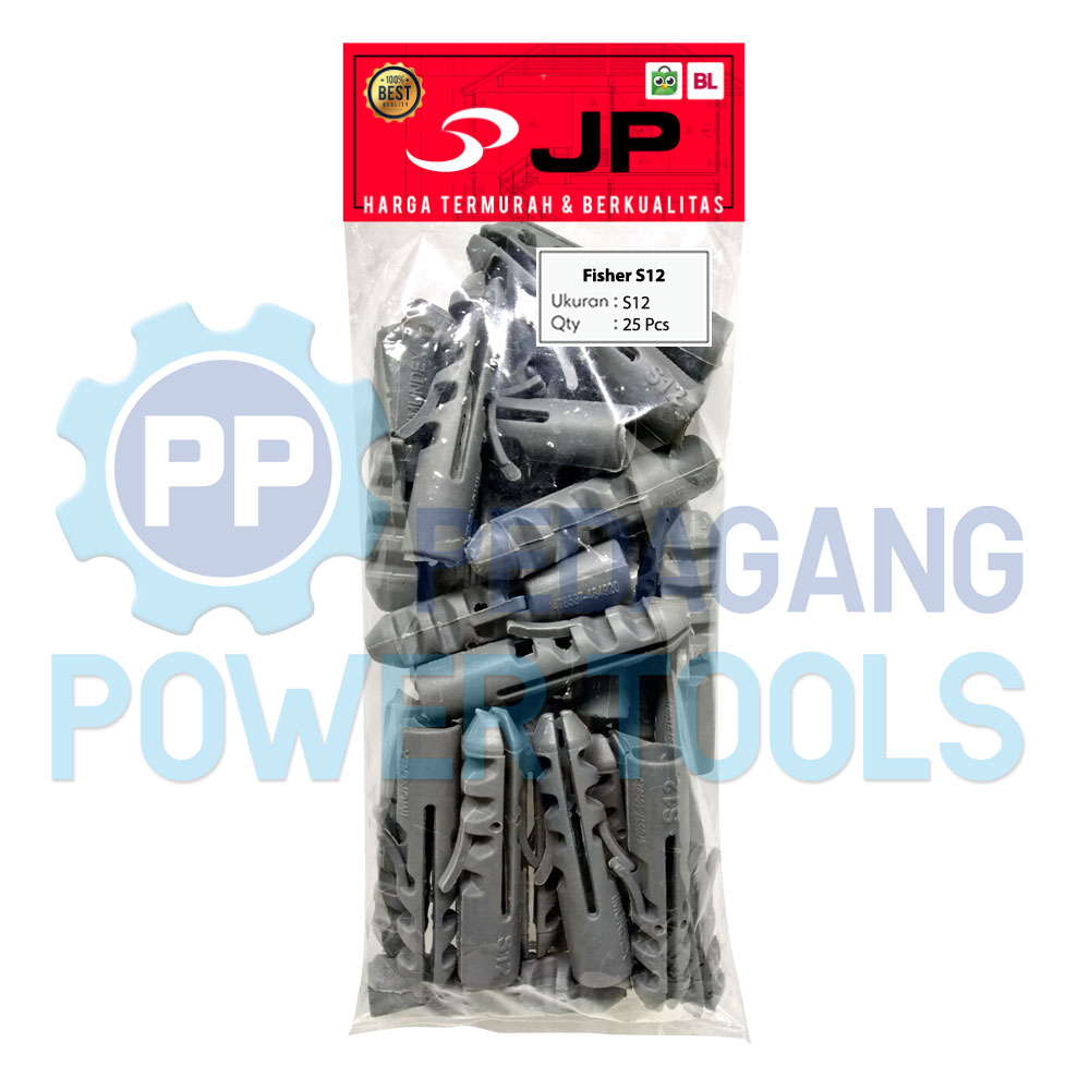 FISHER S12 FISER MATA BOR 12 MM SEKRUP KAYU BAUT SKRUP TAPPING 25 PCS ...
