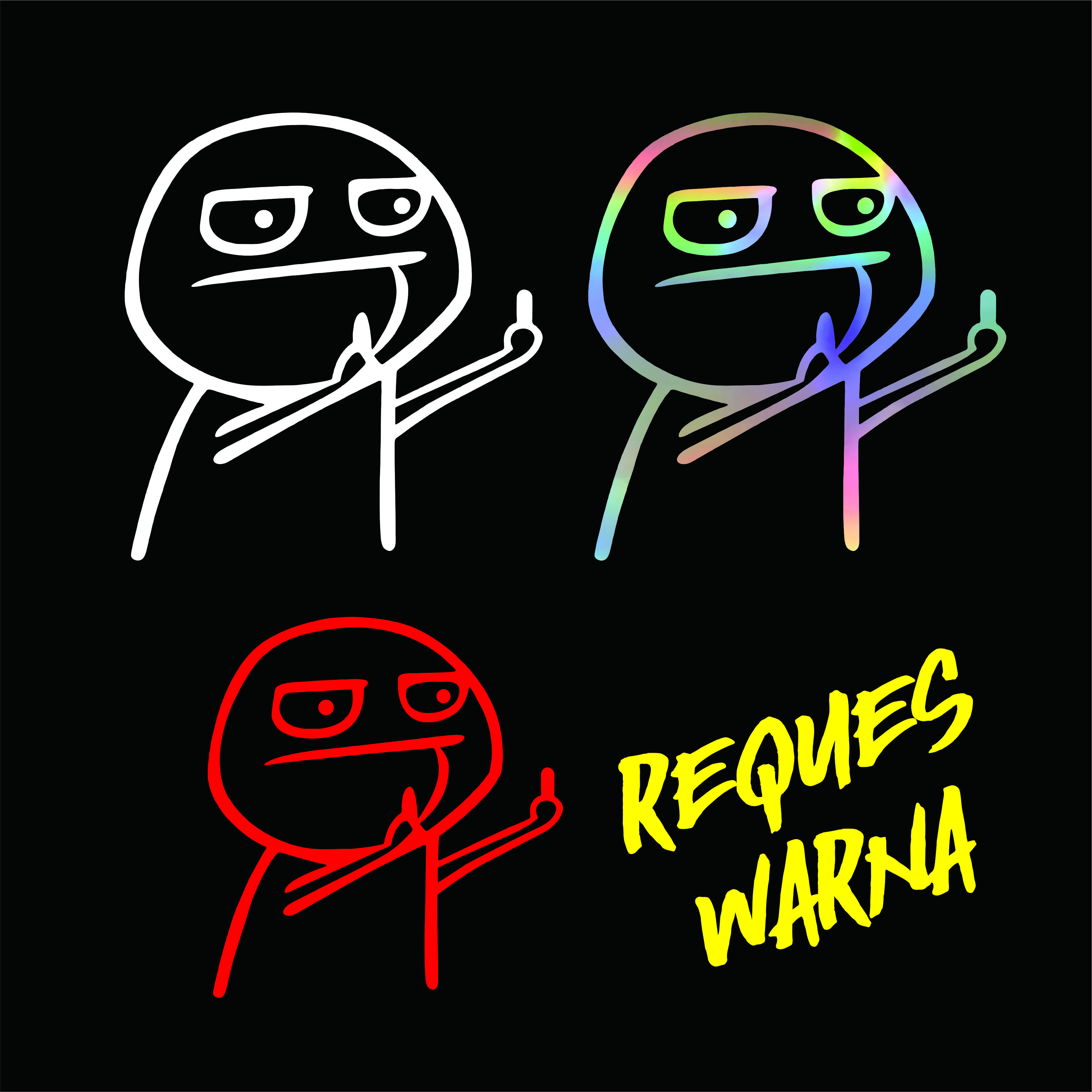 STICKER STIKER CUTTING FUCEK STIKER ANIMASI LUCU JARI TENGAH | Lazada ...