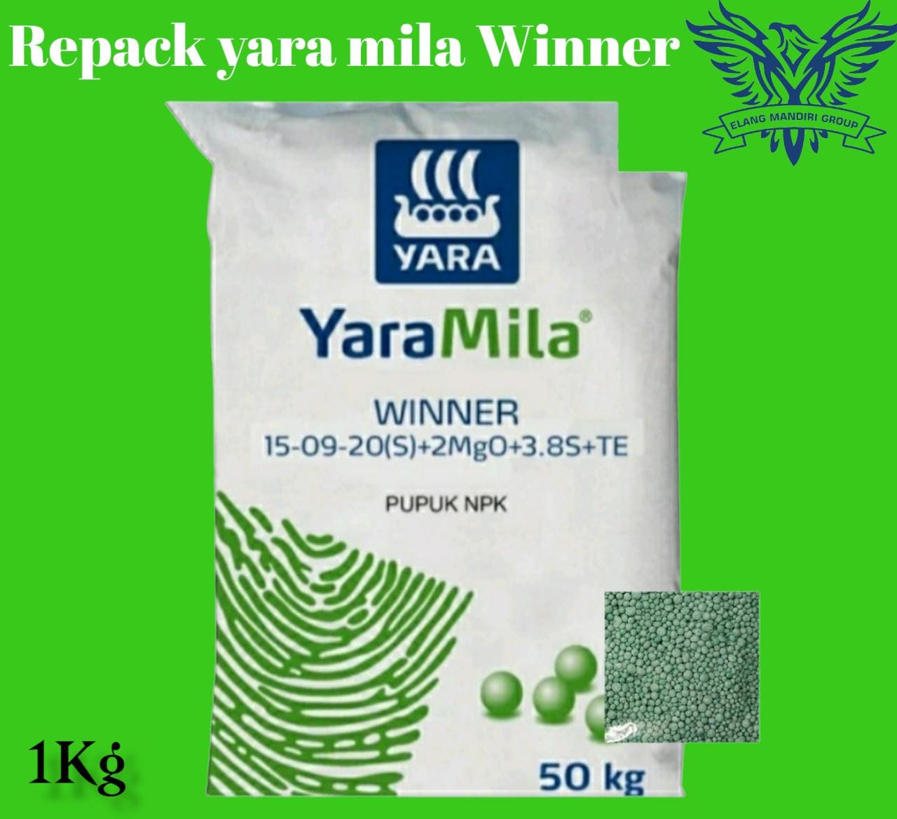 Repack 1kg Pupuk NPK Yara Mila Winner 15-09-20+TE | Lazada Indonesia