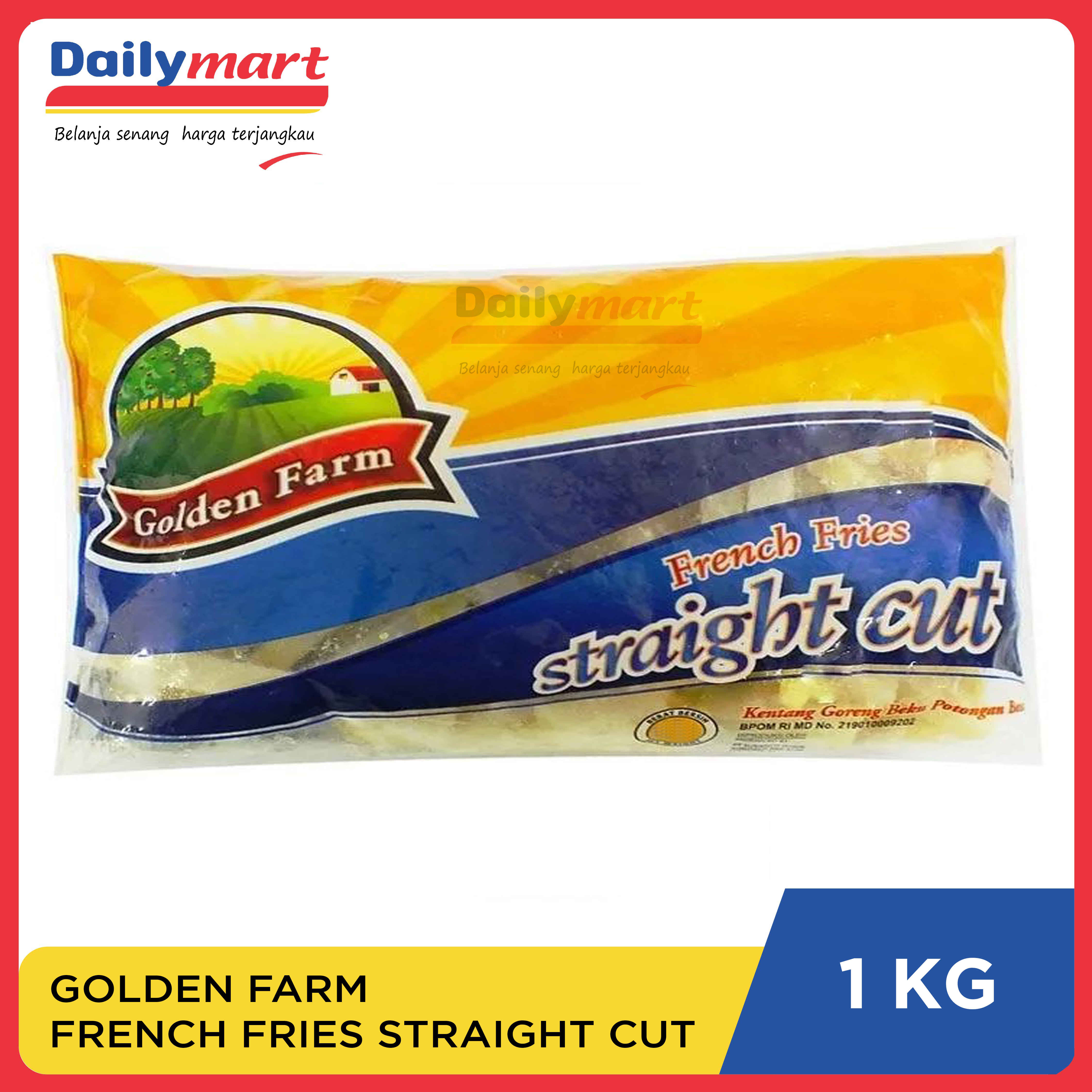 Kentang Goreng Golden Farm Crinkle Cut Straight Cut 1 kg | Lazada Indonesia
