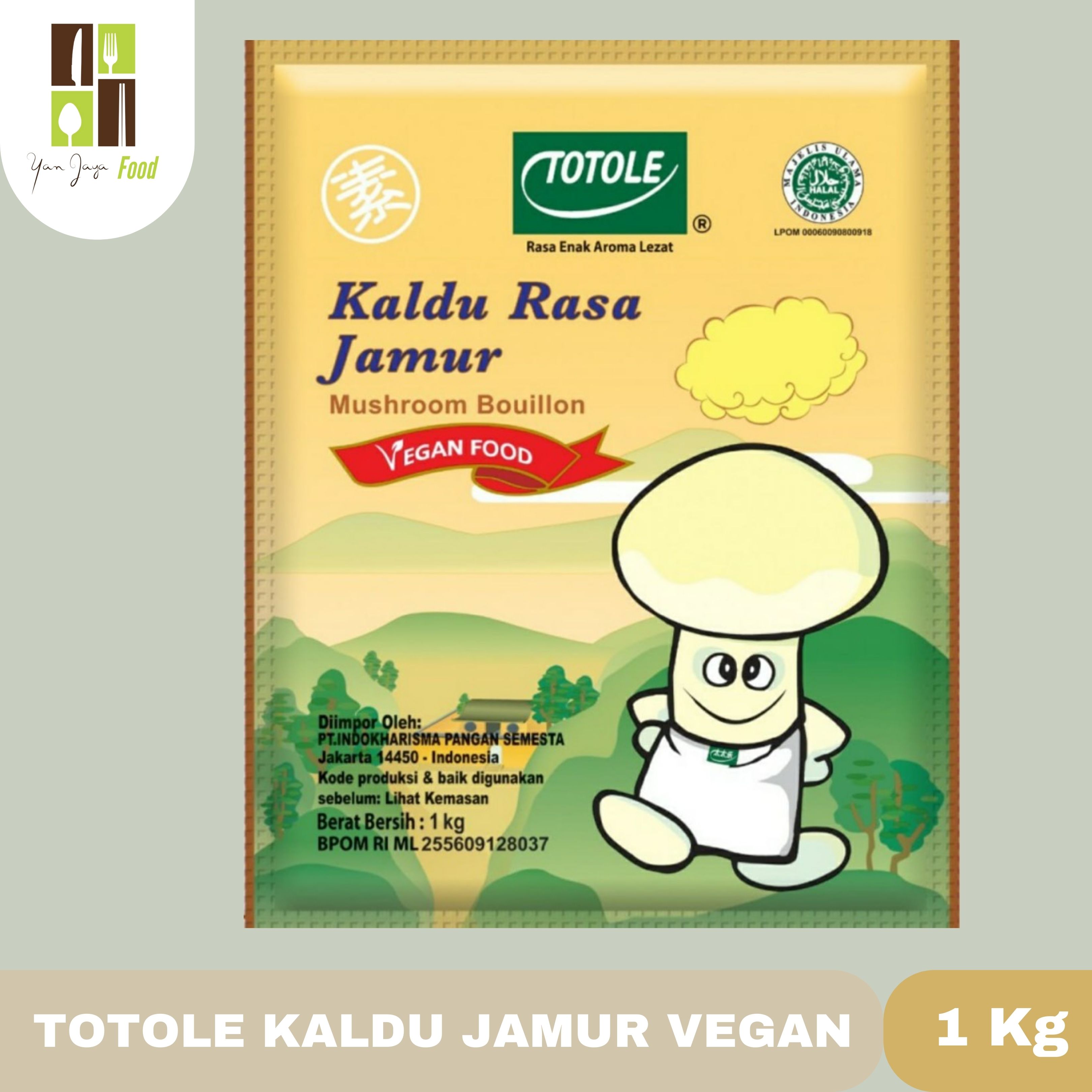 Totole Kaldu Jamur [40g/80g/200g/400g/1Kg] Vegan Vegetarian Penyedap ...