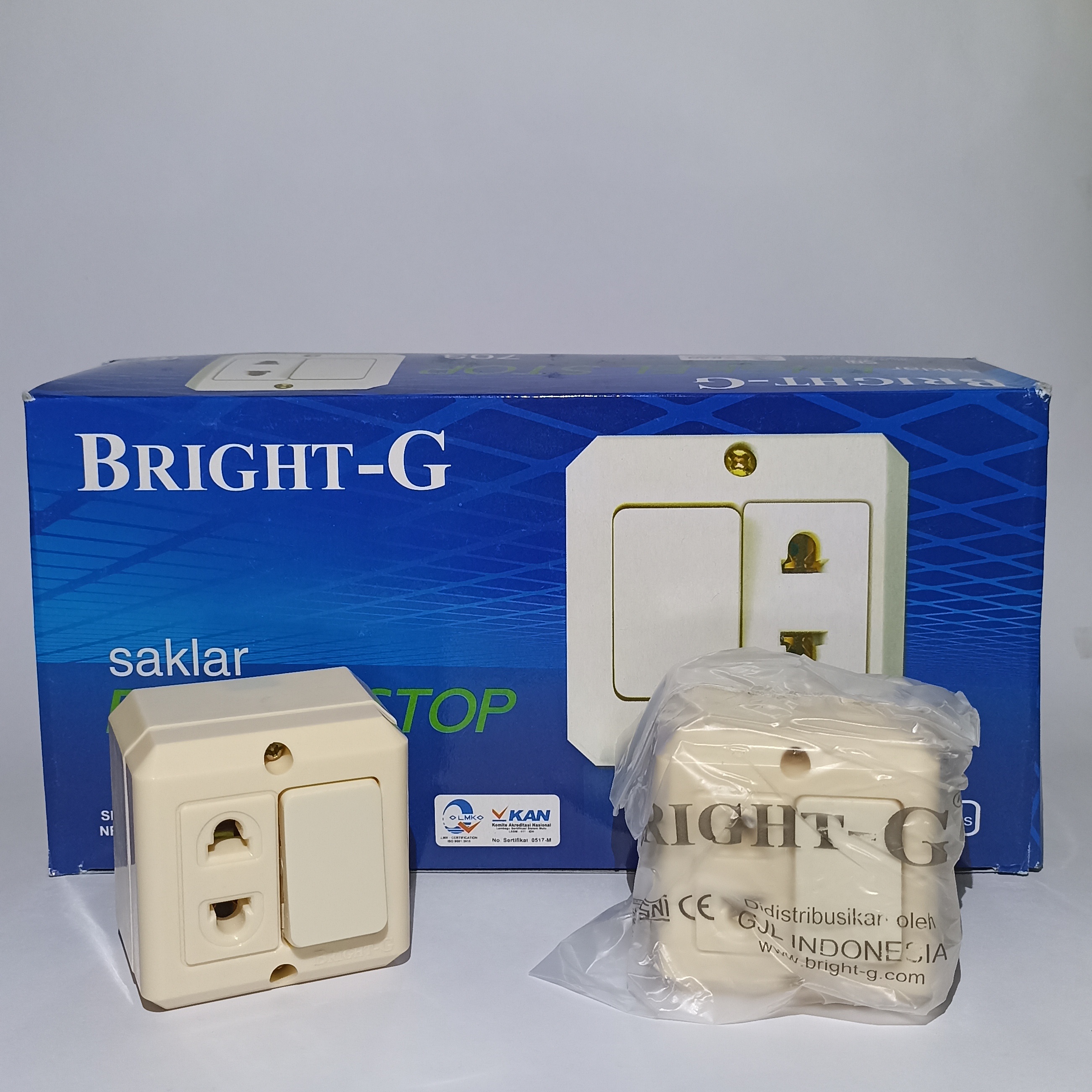 Bright-G Saklar Engkel Stop Outbow - Saklar Stop Kontak | Lazada Indonesia
