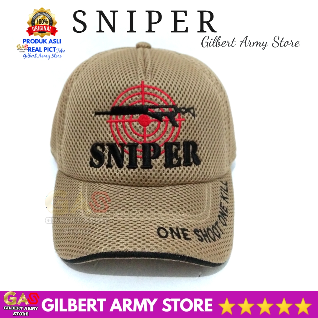 Topi Sniper Pria Merah Keren Tactical Outdoor Distro Militer GILBERT ...