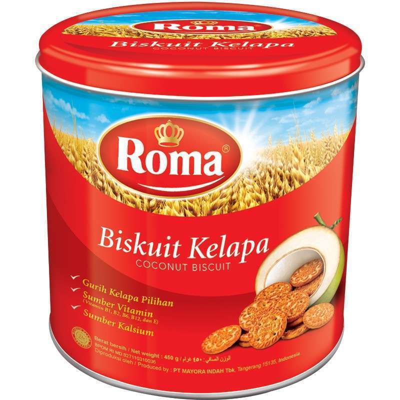 Biskuit Roma Kelapa Kaleng | Lazada Indonesia