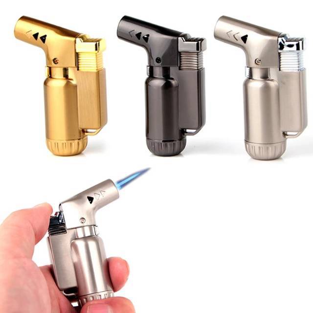 Outdoor Mini Butane Jet Lebih Ringan Turbo Torch Korek Api Tahan Angin ...
