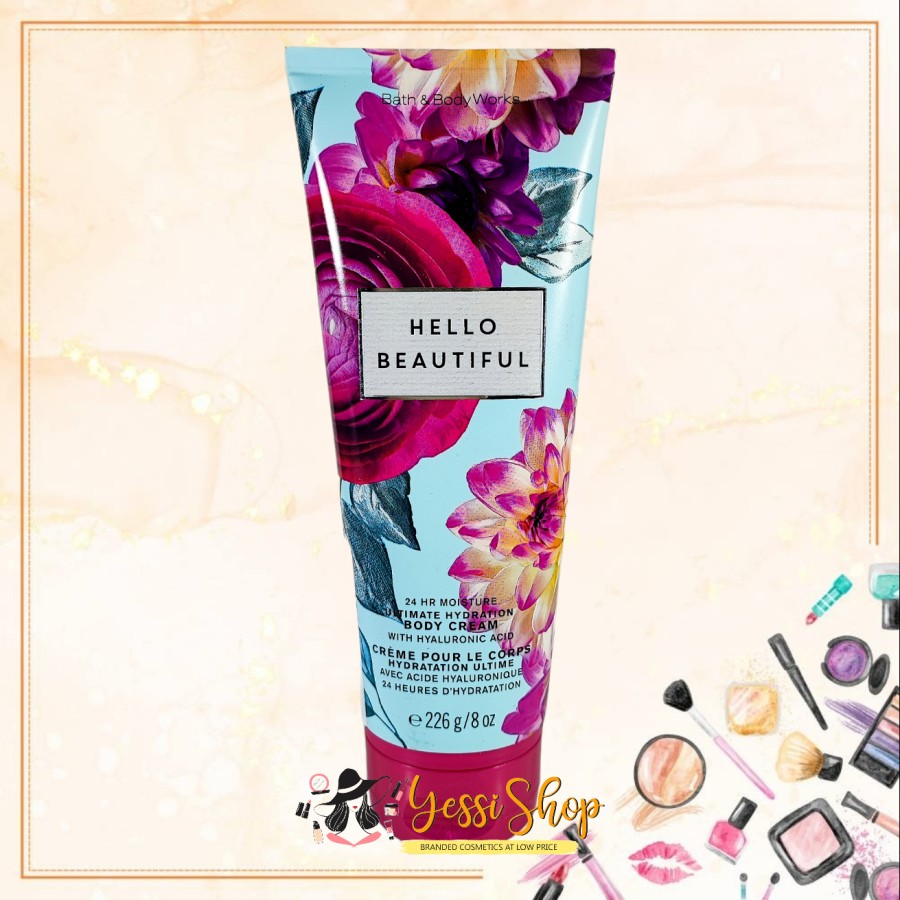 Bath & Body Works HELLO BEAUTIFUL 24 HR Moisture Body Cream 226Gram | Lazada Indonesia