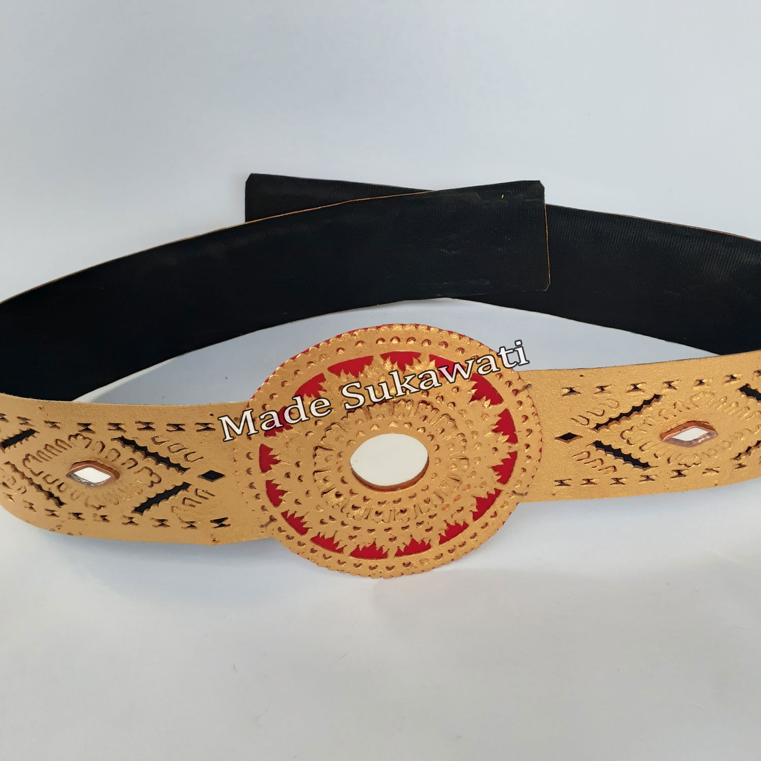 Sabuk Pending Kulit Ikat Pinggang aksesoris tari adat bali | Lazada ...