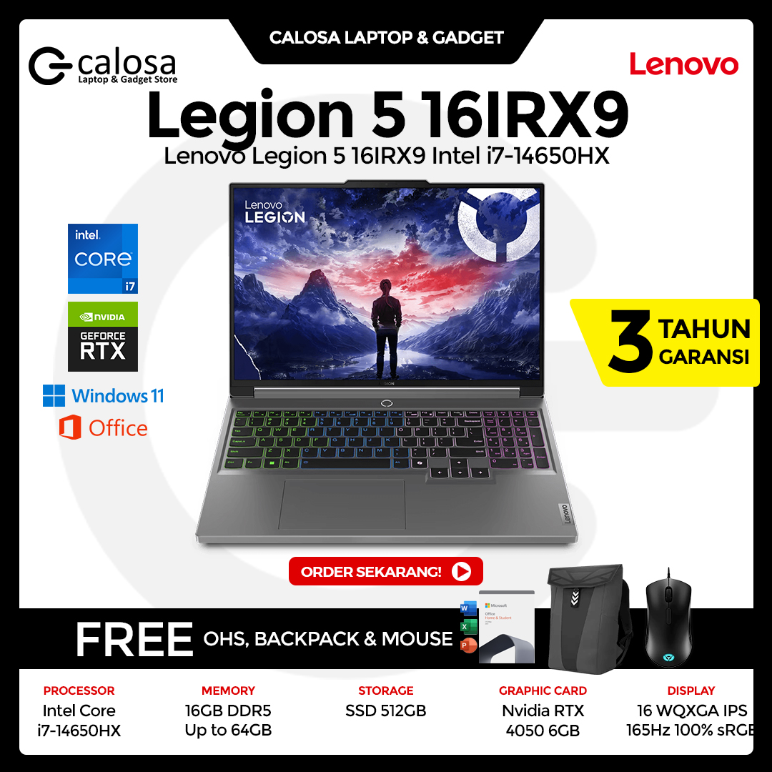 Lenovo Legion 5 16IRX9 Intel i7-14650HX RAM 16GB/512GB RTX 4050 16 ...