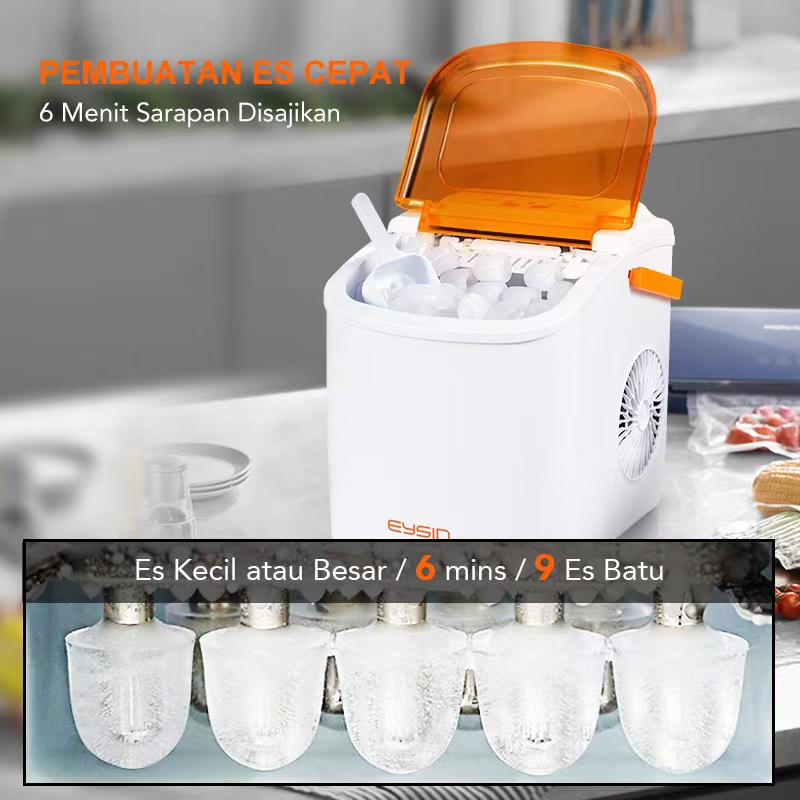 Hicon dispenser kulkas pembuat mesin es batu kristal ice cube maker ...