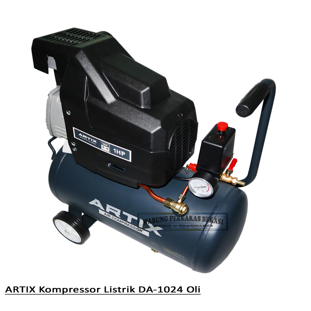 Artix Kompresor Listrik 1.0 HP Kompressor Angin Oli 1HP Tangki 24 Liter ...