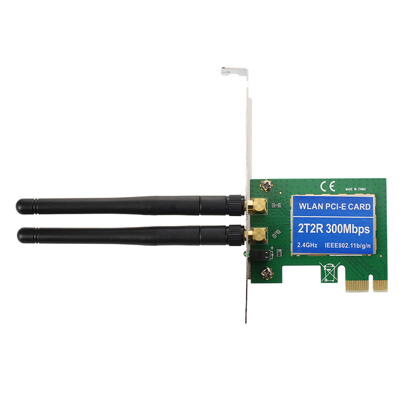 PCI Express PCI-e 300Mbps IEEE 802.11b/g/n Wireless WiFi Network Card Adapter - 1992GHFIN - ThaiPick