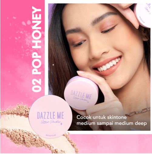 [BPOM] Dazzle Me Always Setting Loose Powder 6gr / Bedak Tabur / Loose ...