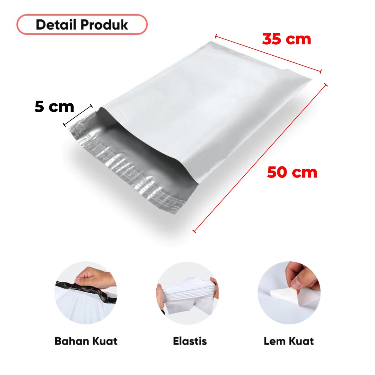 Kantong Plastik Packing Olshop Dengan Perekat / Plastik Polymailer LDPE ...