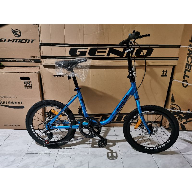 Sepeda Minivelo 20 Minion Sakoni Supreme 7 Speed Cakram | Lazada Indonesia