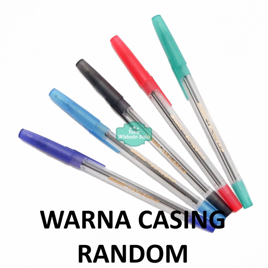 Pulpen Standard Tecnogrip Hitam (Bolpoin Ballpoint Tinta Extra Fine ...