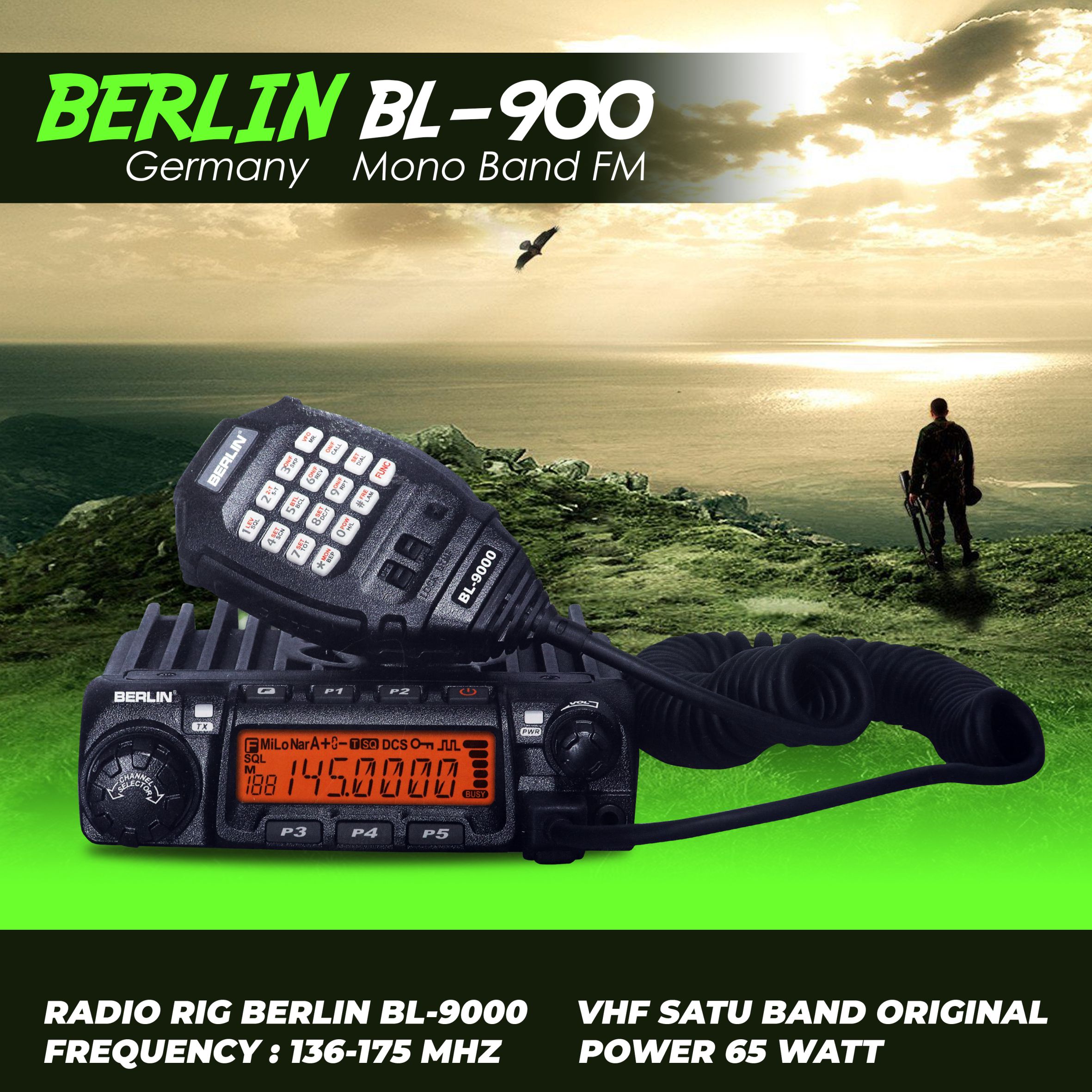 Radio RIG BERLIN BL-9000 VHF Original | Lazada Indonesia