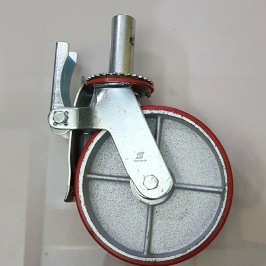Roda steger 8 inch PU / roda scafolding 8 inch PU | Lazada Indonesia