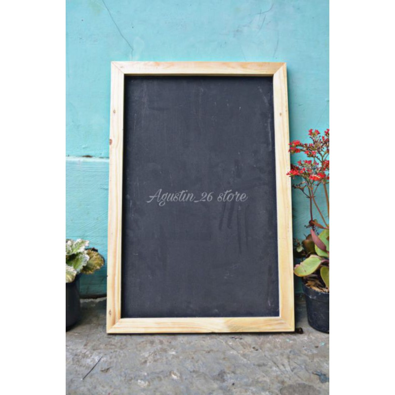 PAPAN TULIS KAPUR PAPAN BOARD RUSTIC PAPAN MENU KAYU DEKORASI CAFE ...