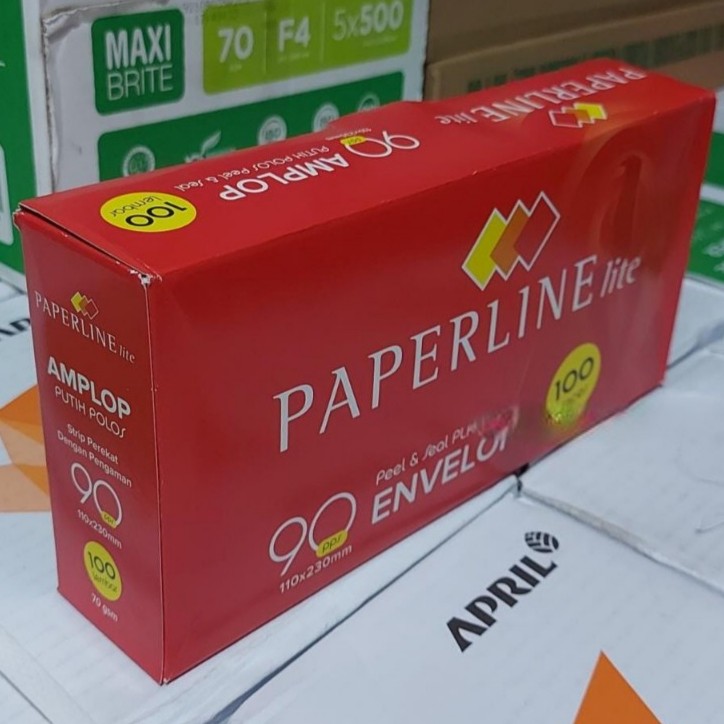 Amplop Paperline LITE 90 Polos Panjang/Amplop Putih Polos PPL LITE 90 ...