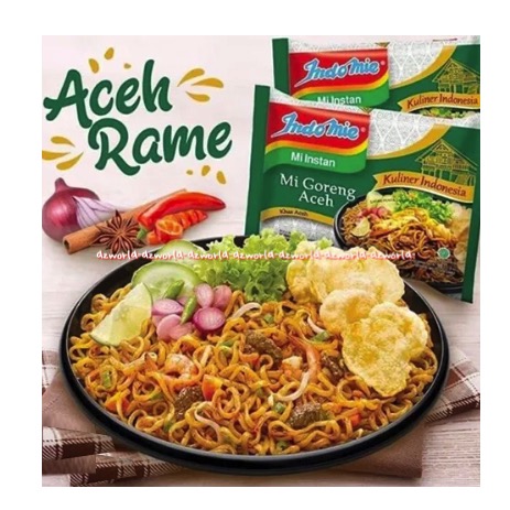 Indomie Mi Instan 90gr Mi Goreng Aceh Khas Aceh Kuliner Indonesia Rasa ...