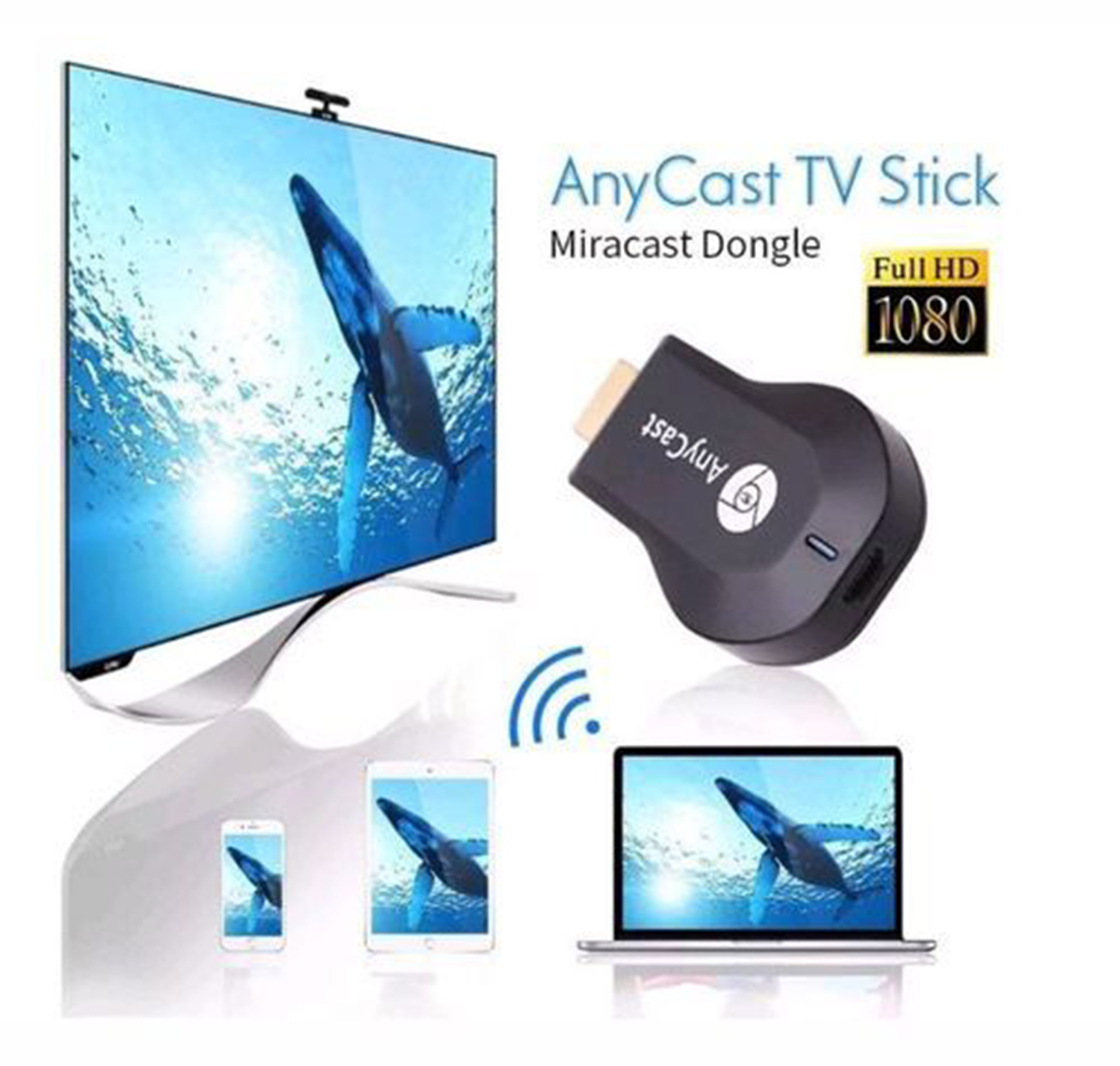 Dongle HDMI Penyambung Layar Hp ke TV Anycast Wifi Display | Lazada ...