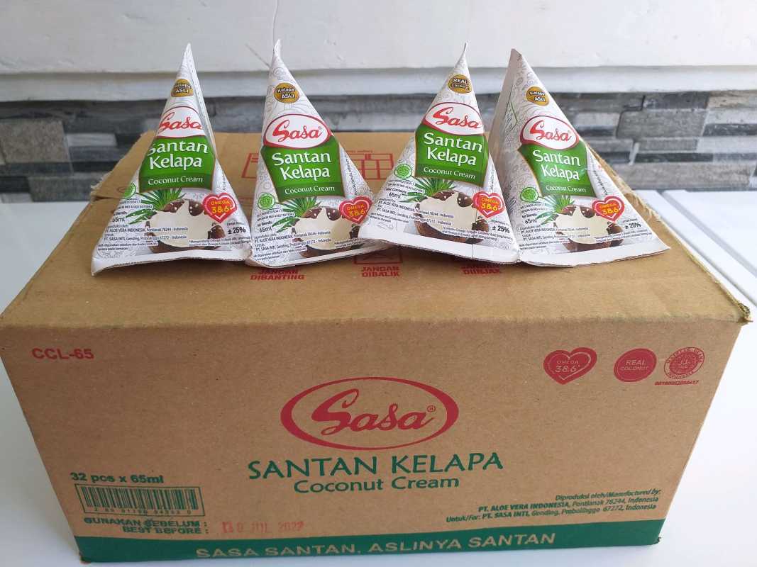 SASA Santan Kelapa Cair 65ml / 32pcs / 1 DUS | Lazada Indonesia