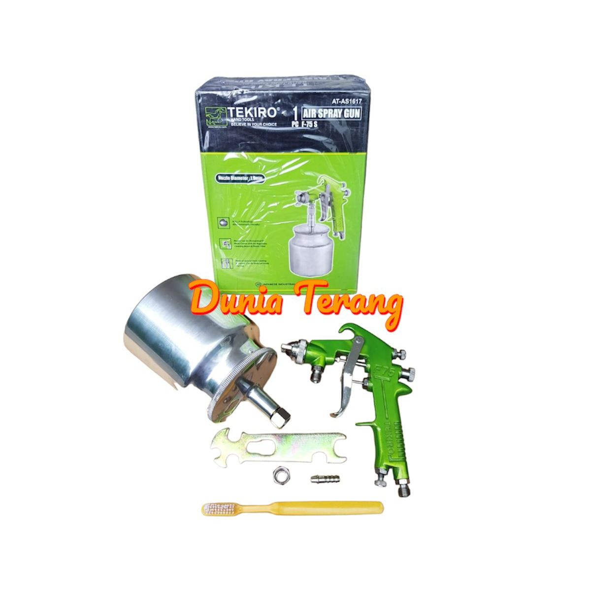 Air Spray Gun TEKIRO F 75 S Tabung Bawah 750 ml - Semprotan Cat Tabung ...