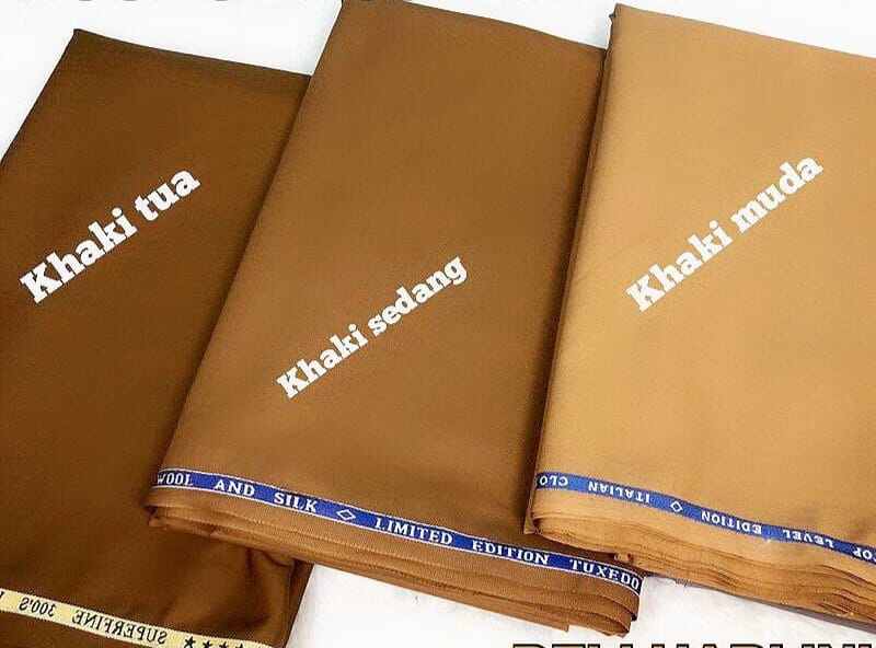 Kain pemda katun premium khaki/kheki setelan baju seragam dinas pemda ...