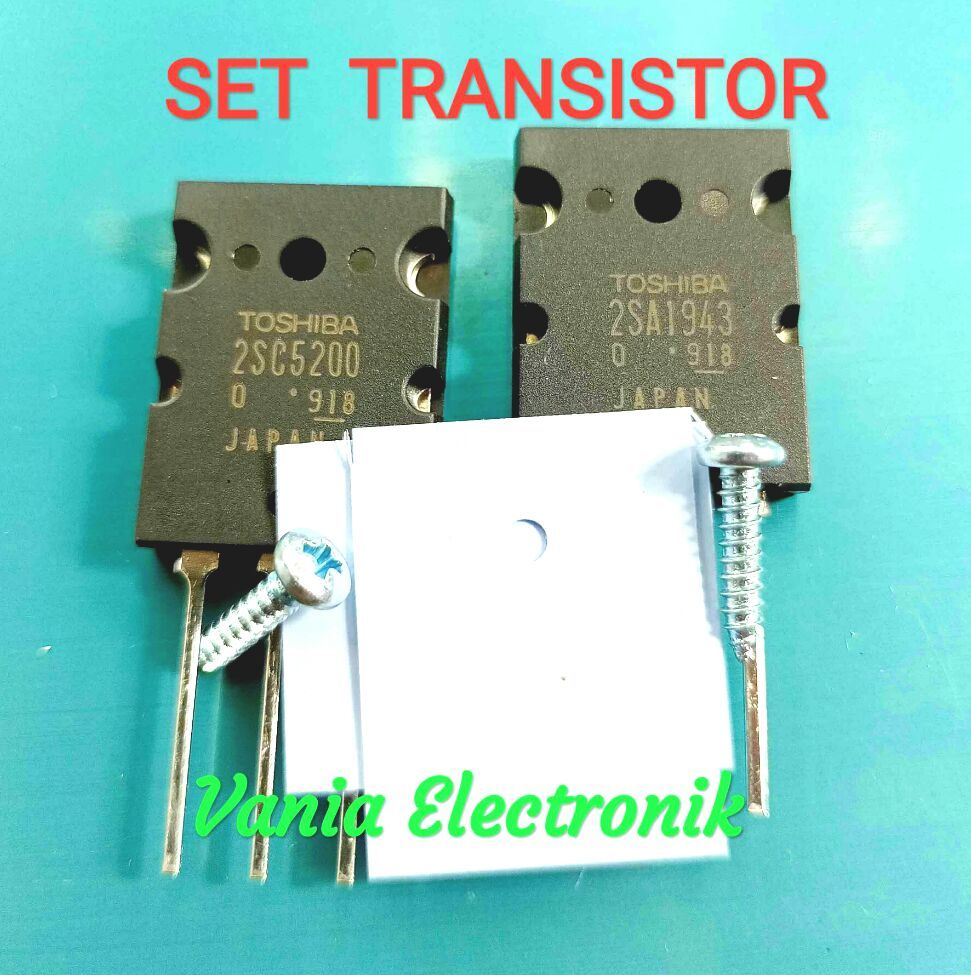 1 SET TRANSISTOR 2SA1943 2SC5200 LOT 918 PLUS MIKA | Lazada Indonesia