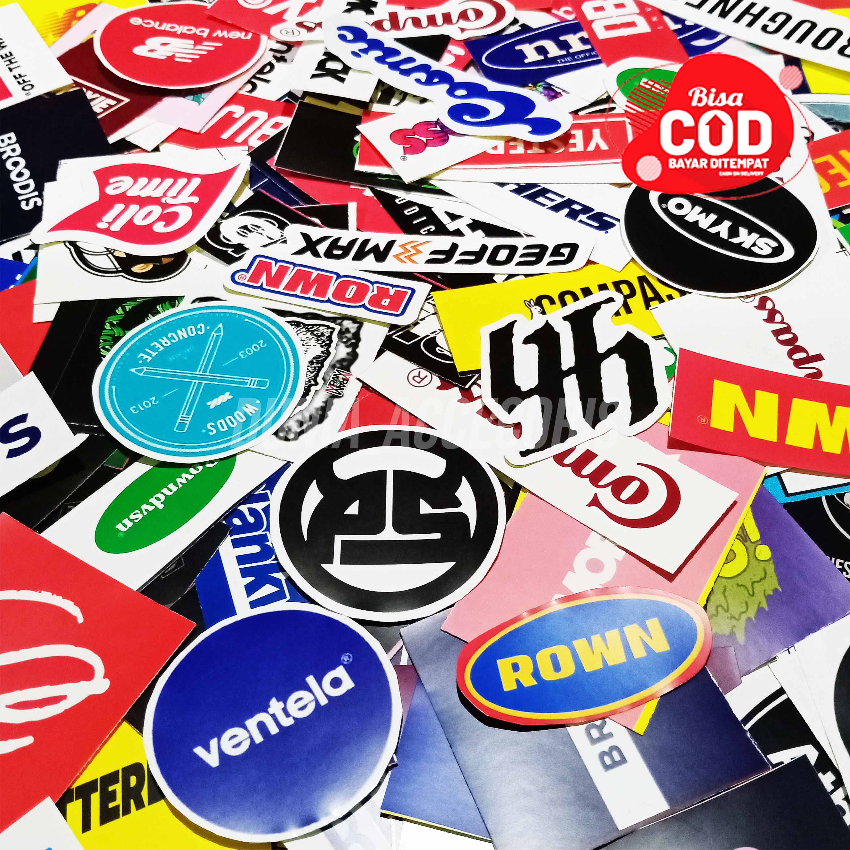 Sticker Distro Keren 25pcs Random / Sticker Dinding / Sticker Helm ...