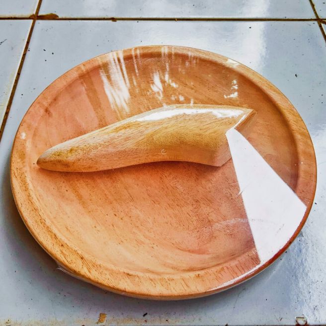 Coet atau ulekan kayu - Diameter 19cm - Tebal 3cm | Lazada Indonesia