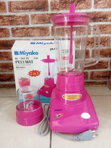 Miyako BL 301 PL– Blender Plastik 1 Liter 2in1 BL-301 PL 200 Watt | Lazada Indonesia