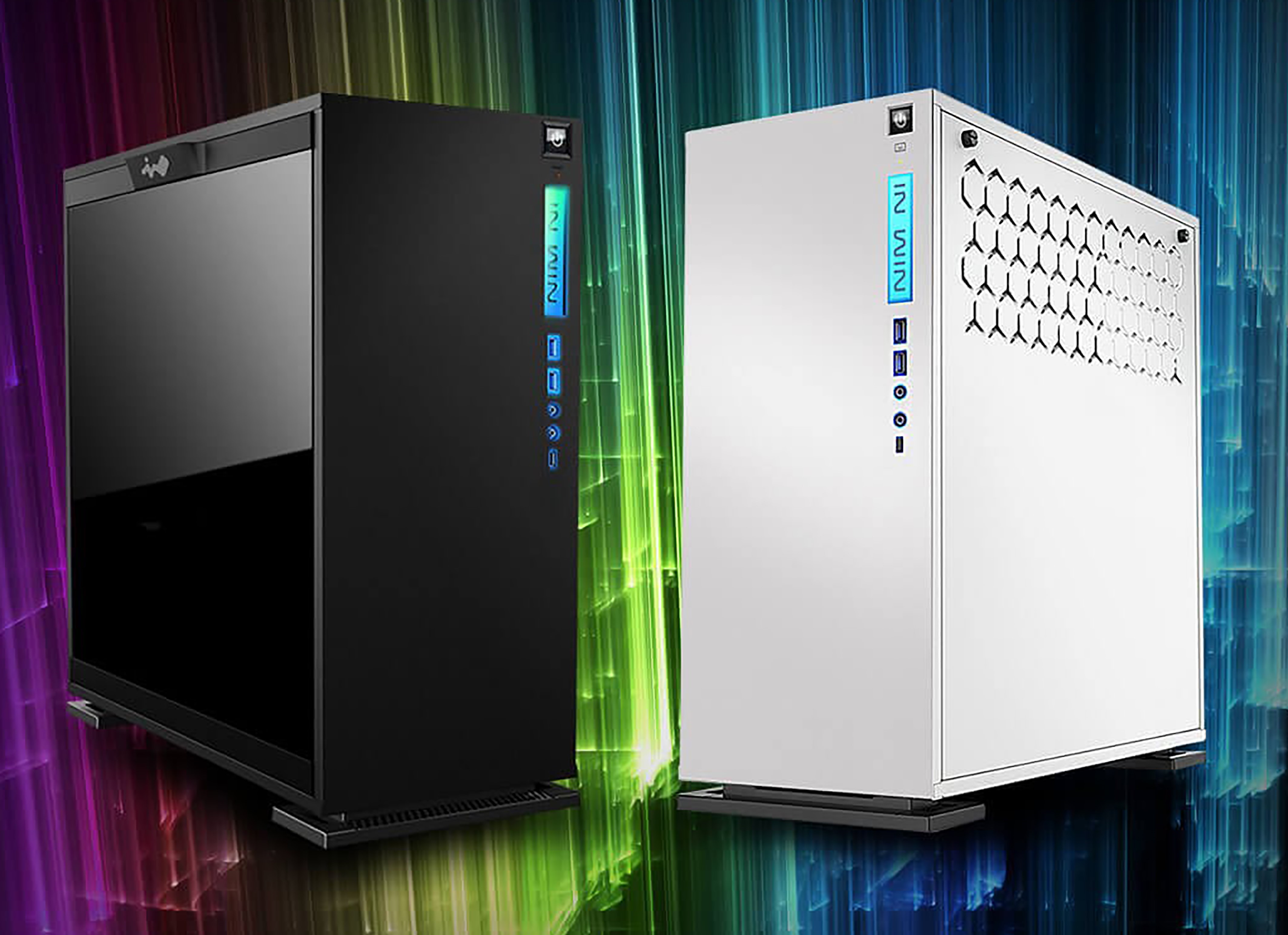 CASING InWin 303C WHITE - ATX Latest USB 3.1 Gen 2 Type-C RGB - Casing ...