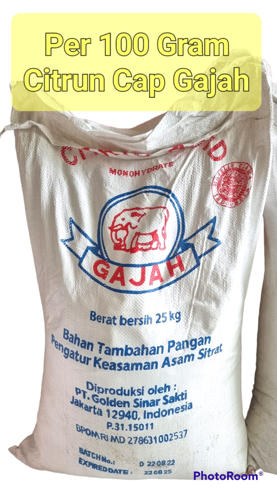 citrun sitrun cap gajah original citric acid pembersih food grade per ...