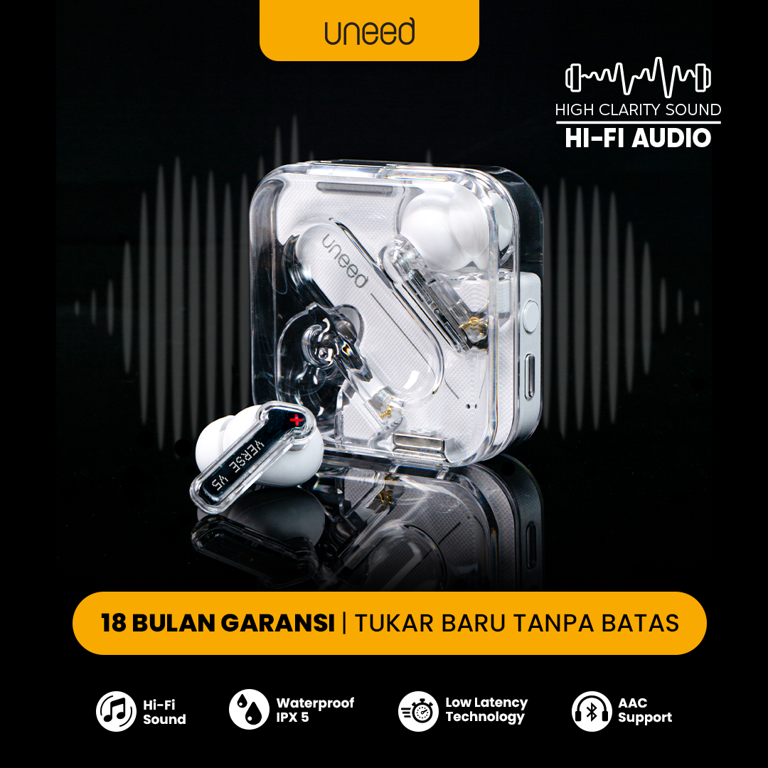 Uneed TWS Bluetooth 5.1 Earphone Low Latency Verse V5 - UEP302 | Lazada Indonesia