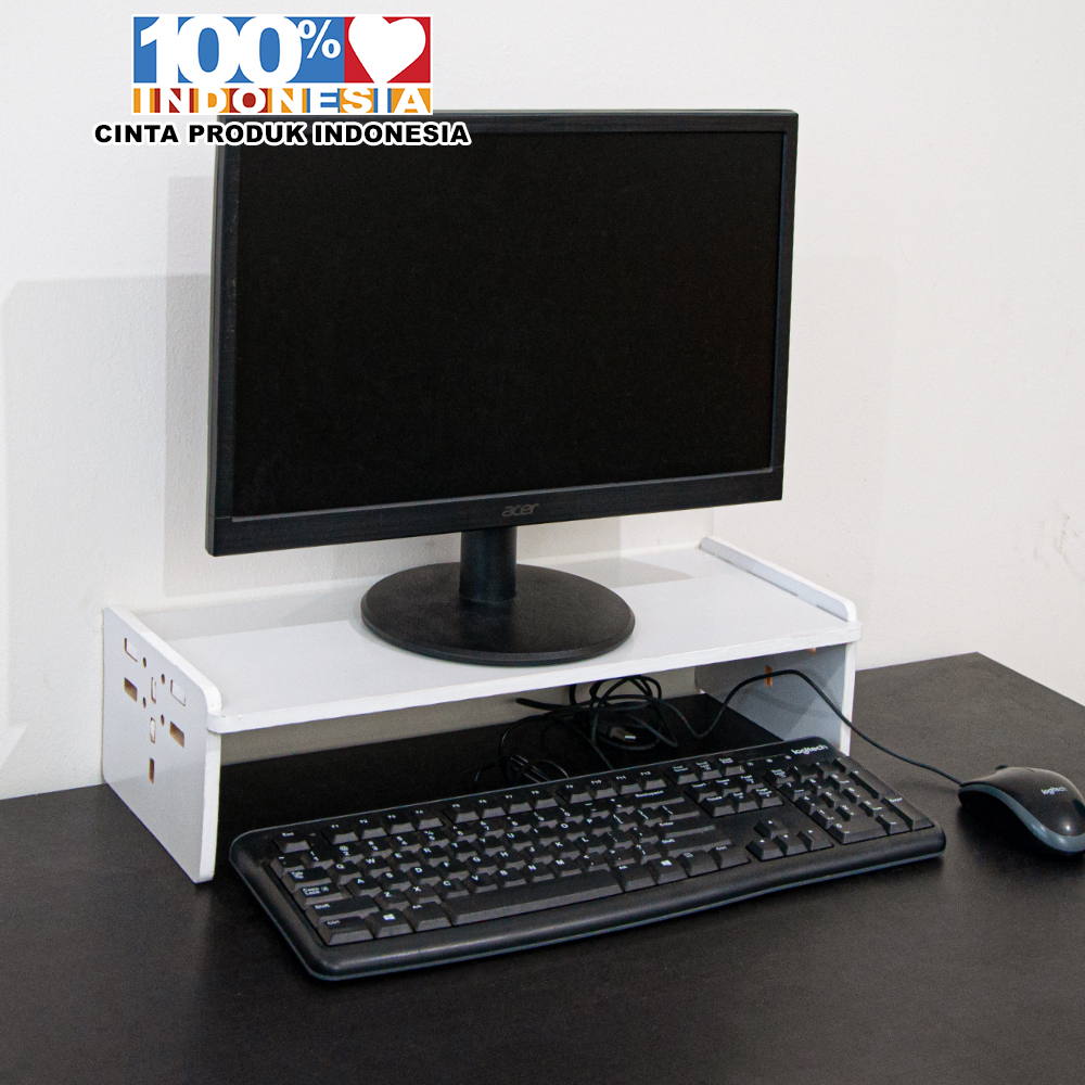 Meja Stand Tatakan Monitor Komputer Serbaguna Desktop MDF - LC060 ...