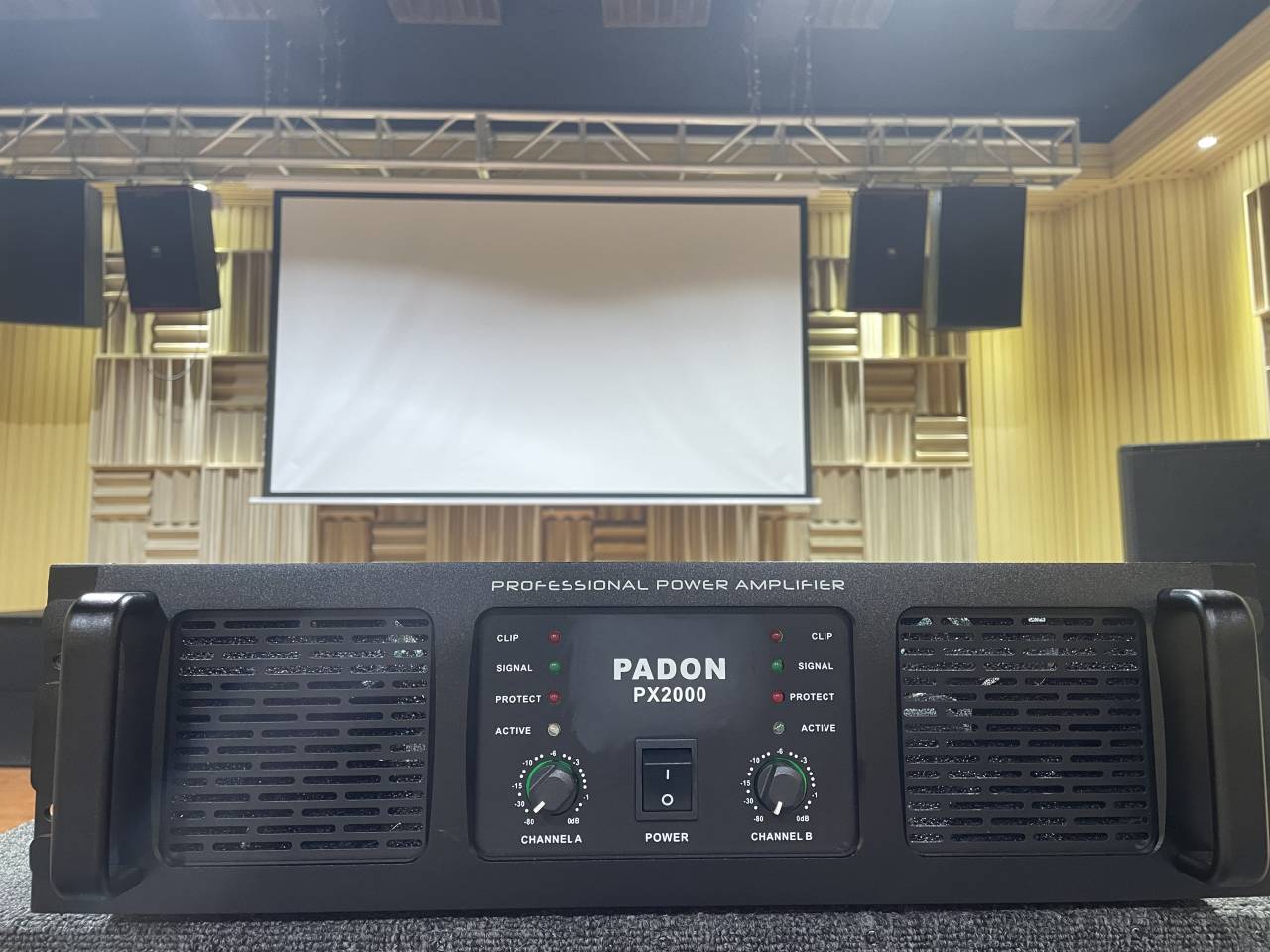 PADON Professional amplifier, two channel, 18 inch subwoofer, suitable for outdoor and indoor ...