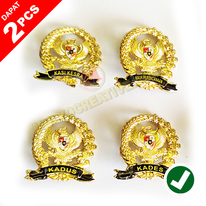 Pin Perangkat Desa PPDI Garuda Model Cor - Pin Kadus dan Kaur Desa ...