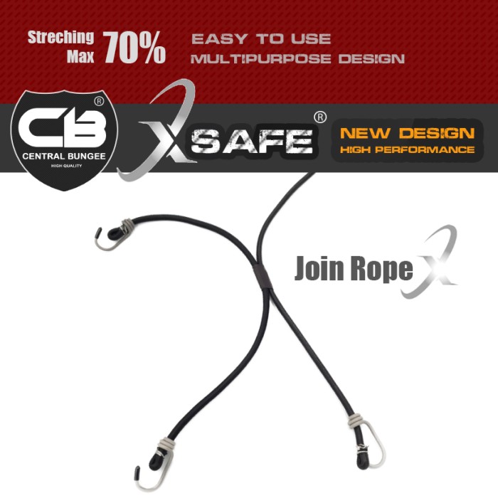 Tali Box motor / Tali Pengikat bagasi X-SAFE central Bungee 2 Layers ...