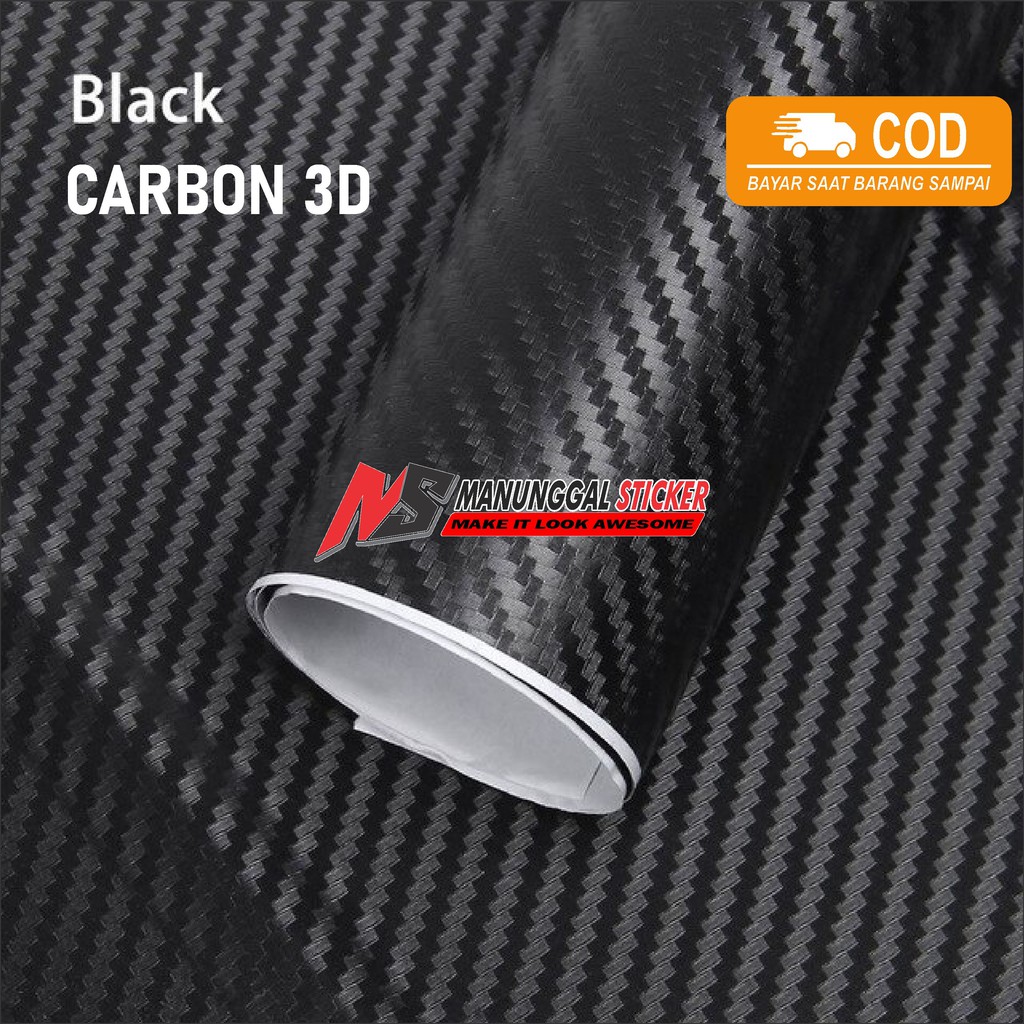 STIKER SKOTLET CARBON 3D HITAM UNTUK DASBOR MOTOR ATAU LAPTOP | Lazada ...