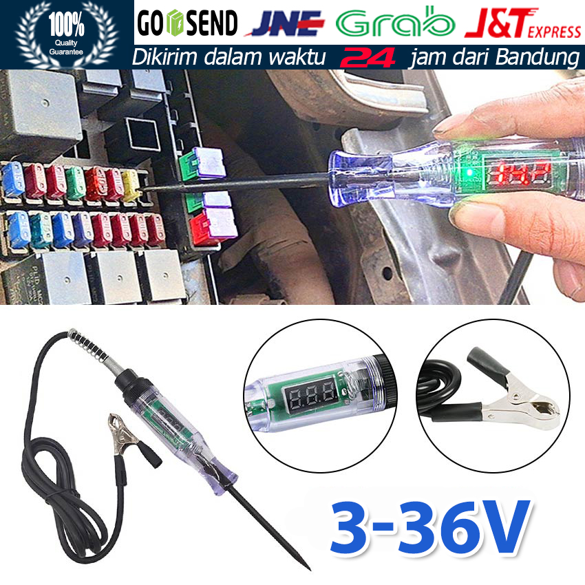 Obeng Testpen DC Display Digital Tespen Aki DC Testpen Tes Pen Test Pen ...