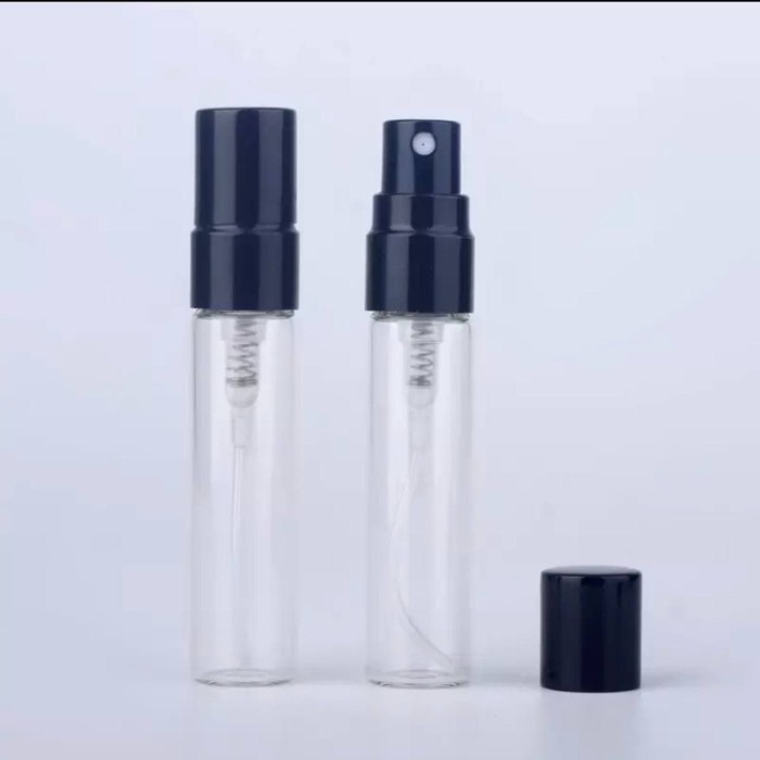 Botol Spray Refill Kaca 5ml Parfum | Sprayer Tutup Metal | Aluminium ...