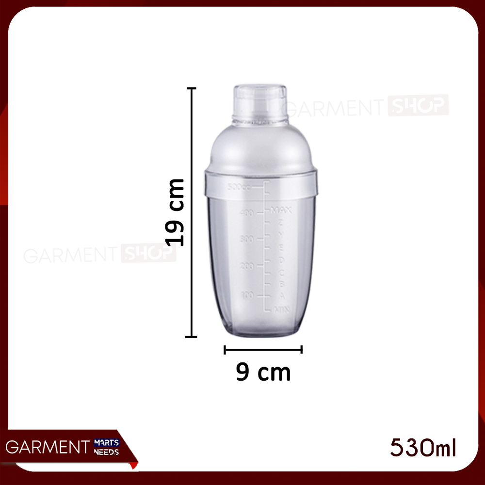 Shaker Botol Plastik Pengocok Minuman Cocktail 350ml 550ml 750ml Alat ...